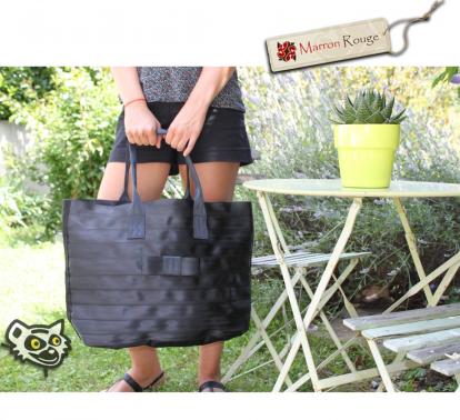 Sac Grand Panier Sally - Sacs Marron Rouge